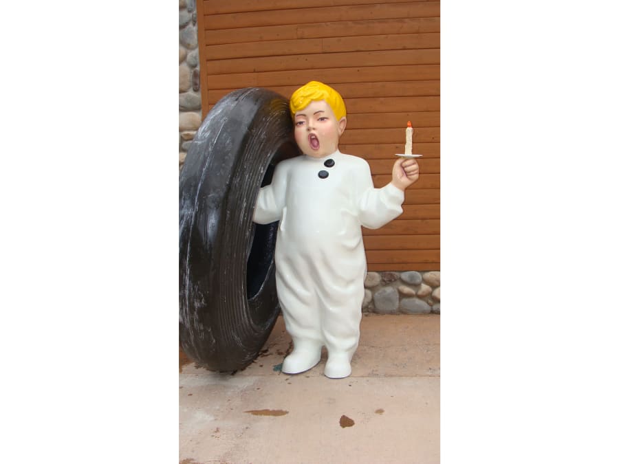 Fisk Tire Statue at Dana Mecum's 25th Original Spring Classic 2012 as ...