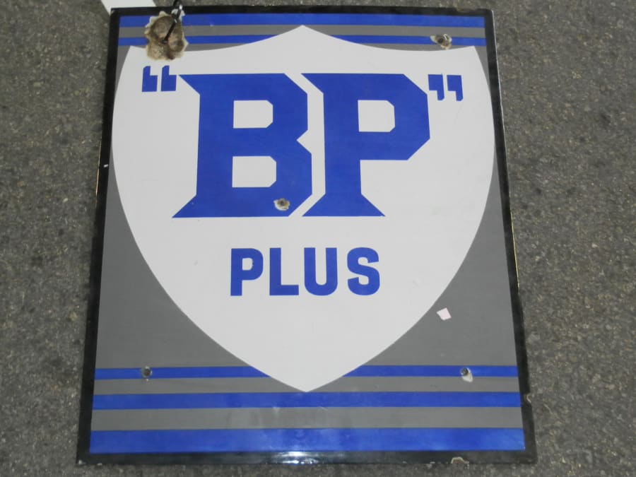 BP Plus Porcelain Sign at Dana Mecum's 25th Original Spring Classic ...
