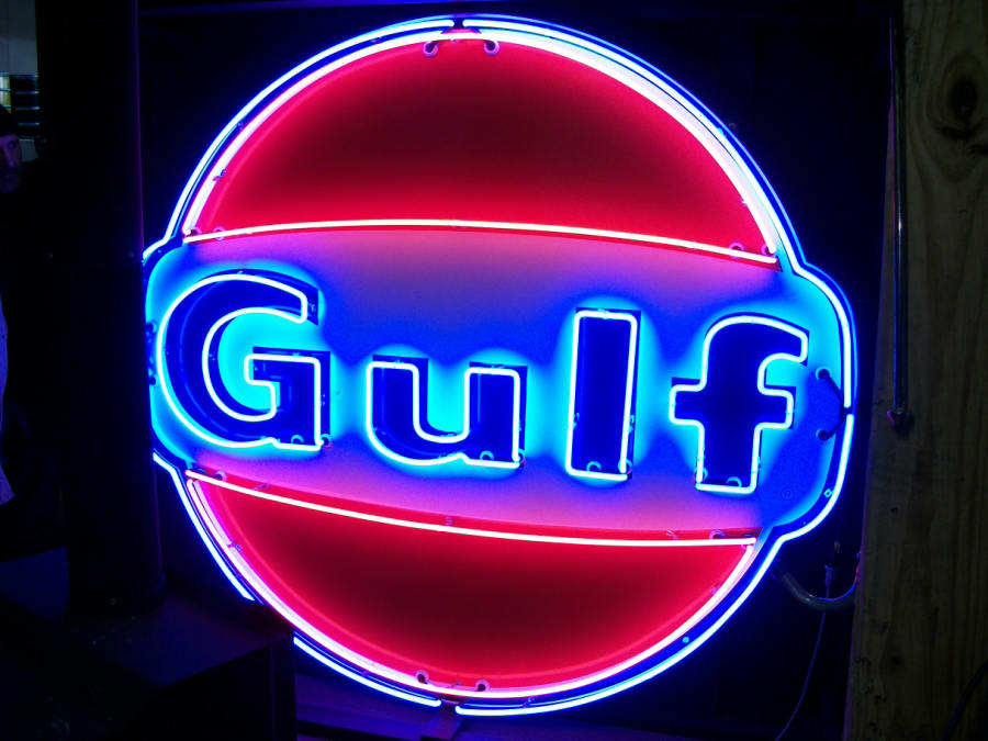 Gulf Neon Sign SSPN 72in at Dana Mecum's 27th Original Spring Classic ...