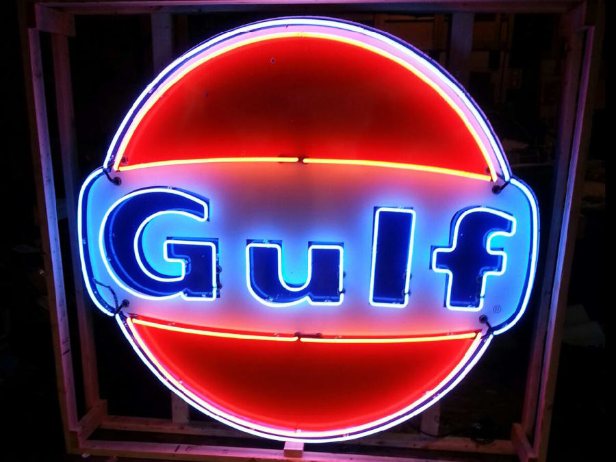 Gulf Neon Sign SSPN 72in at Dana Mecum's 27th Original Spring Classic ...