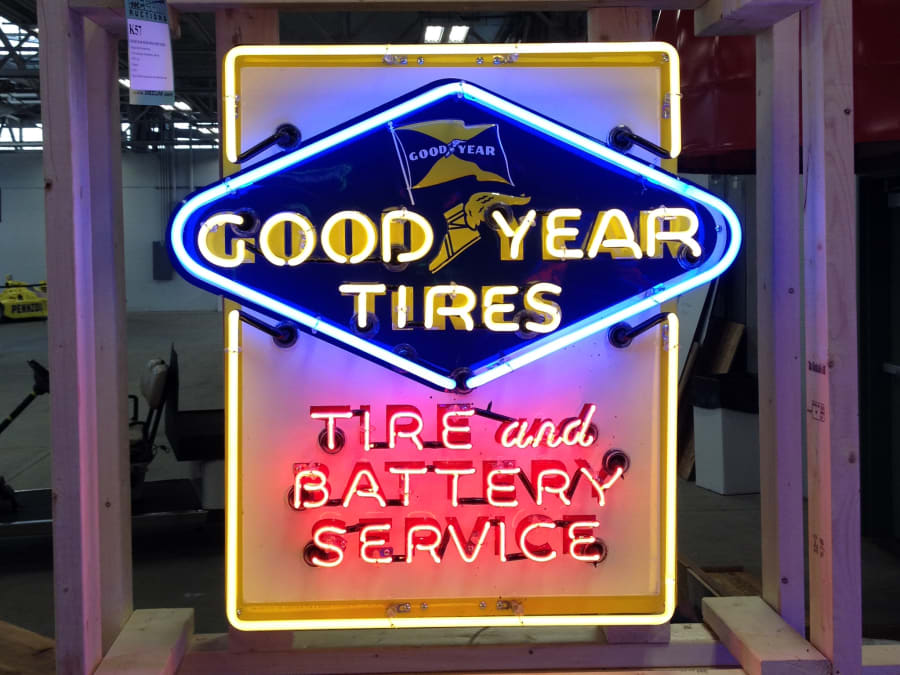 Goodyear Neon Sign SSTN 24x30 at Dana Mecum's 27th Original Spring ...