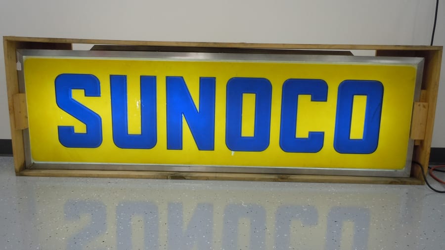SUNOCO Lighted Sign 80x24.5x7.5 at Indy 2015 as B34 - Mecum Auctions