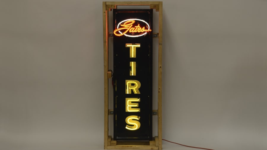 Gates Tire Neon Sign Ssten for sale at Indy 2015 as J36 - Mecum Auctions