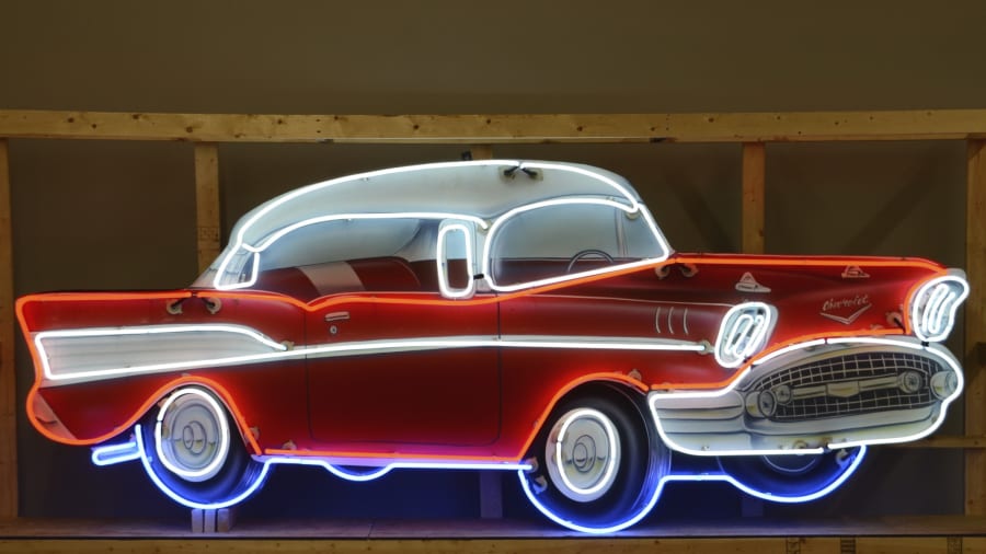 1957 Chevrolet Neon Sign SSN at Indy 2015 as K61 - Mecum Auctions