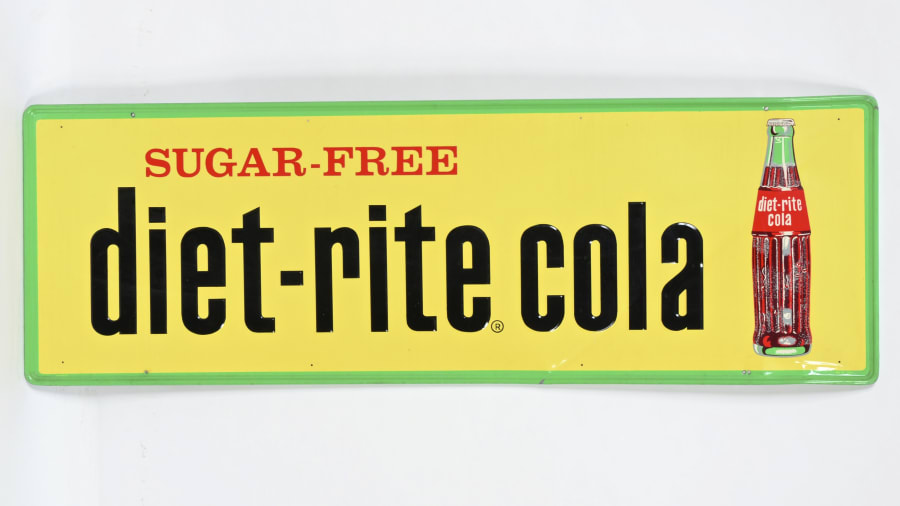 Diet Rite Cola Horizontal Sign Sste 54x18 for sale at Indy 2016 as A15 ...