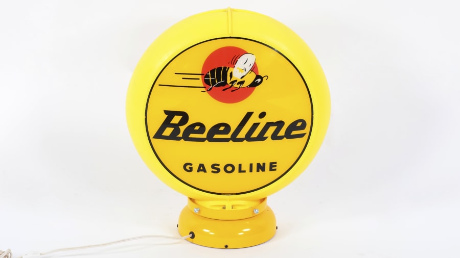Beeline Gasoline Gas Pump Globe Reproduction at Indy 2016 asA35 - Mecum ...