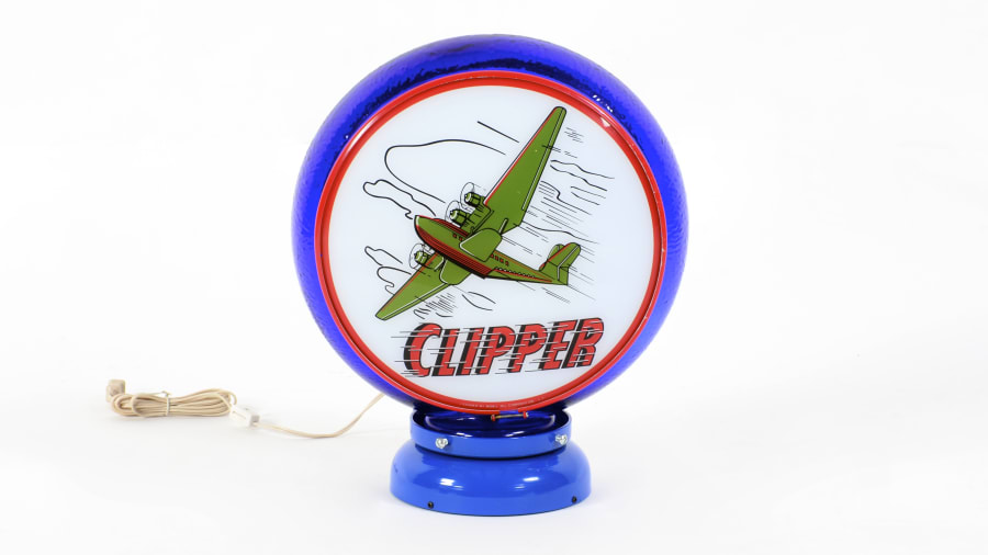 Clipper Gasoline Gas Pump Globe Reproduction at Indy 2016 as A41 ...