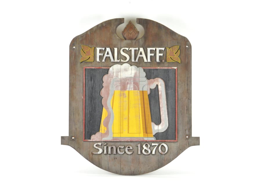 Falstaff Since 1870 Wood Sign SS Wood 52x60 at Indy 2016 as A63 - Mecum ...