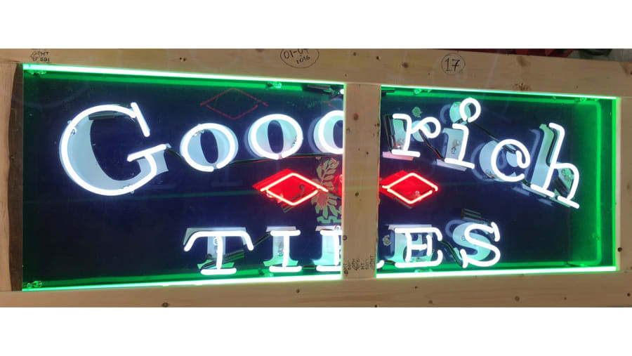 Goodrich Tires Horizontal Neon Sign SSPN at Indy 2016 as H73 - Mecum ...
