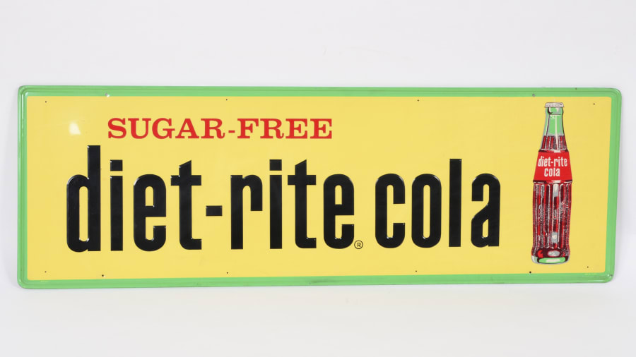 Diet Rite Cola Horizontal Sign Sste 54x18 at Indy 2016 as J15 - Mecum ...