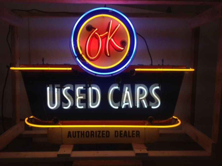 OK Used Cars Neon Sign DSPN 48 Inch for sale at Indy 2016 as J89 ...