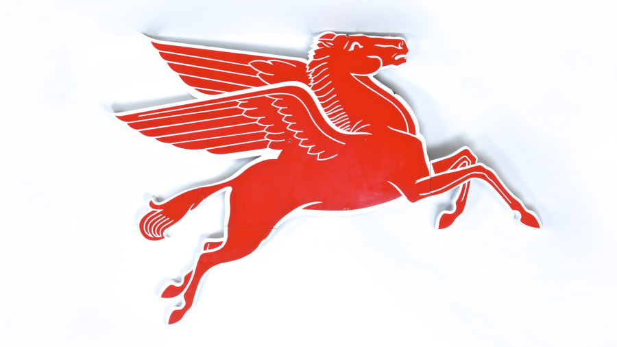 Mobil Cookie Cutter Pegasus Sign Right Facing 104x72x3 for Sale at ...