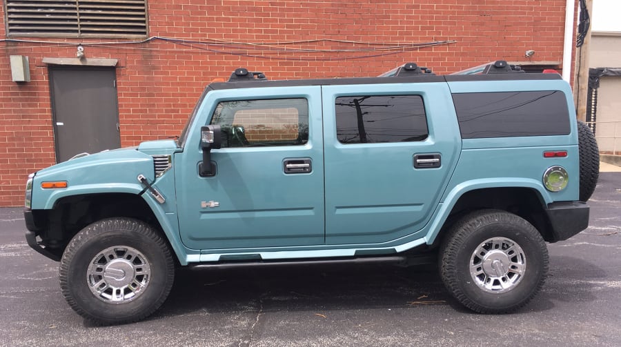 Blue Hummer H2