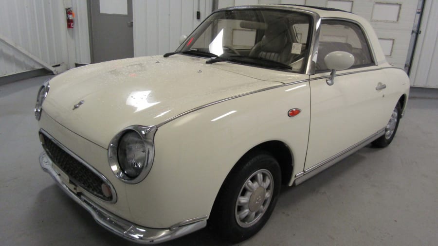 1991 Nissan Figaro Convertible at Indy 2019 as W121 - Mecum Auctions