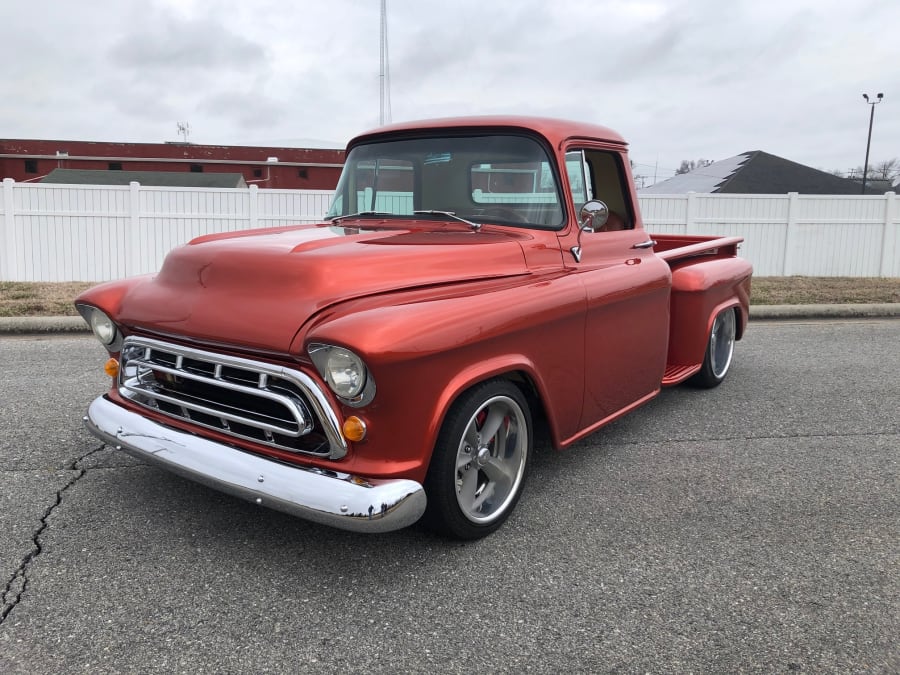 1957 Chevrolet Resto Mod Pickup at Indy 2020 as K128 - Mecum Auctions