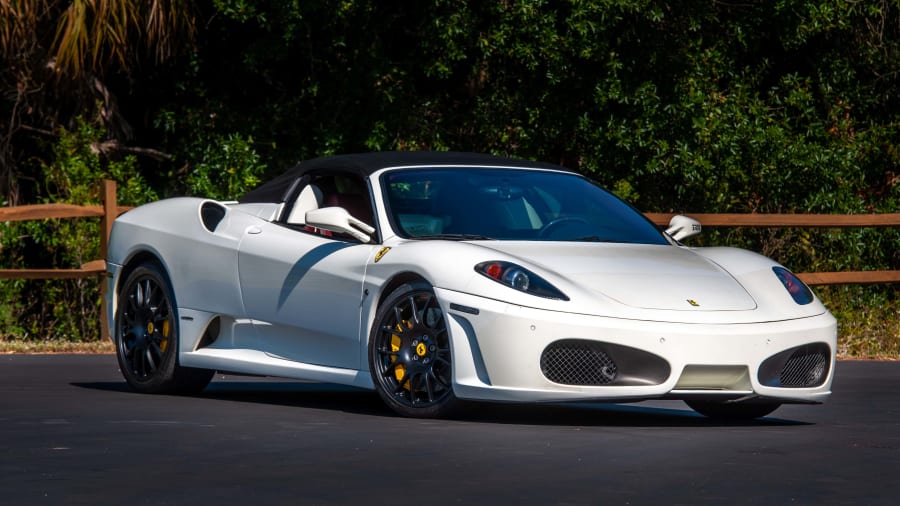 White Ferrari F430 Spider