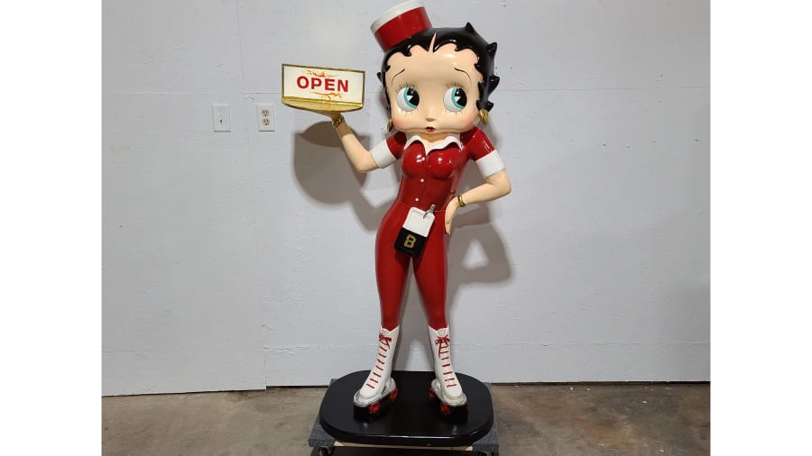 Betty Boop Car Hop Waitress Statue for sale at Indy 2021 as Z225 ...