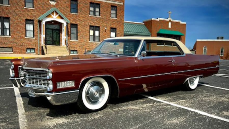 1966 Cadillac Coupe Deville at Indy 2022 as J117 - Mecum Auctions