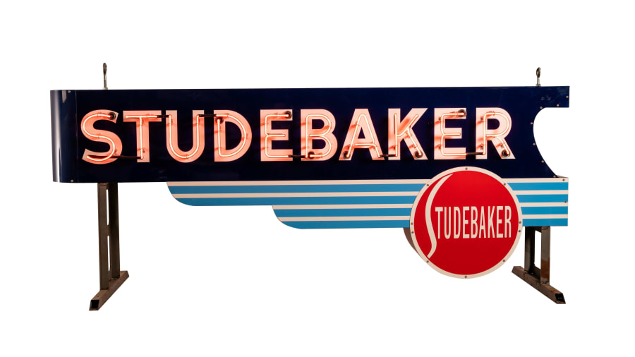 Studebaker Double-Sided Neon Sign at Indy 2022 as Z804 - Mecum Auctions
