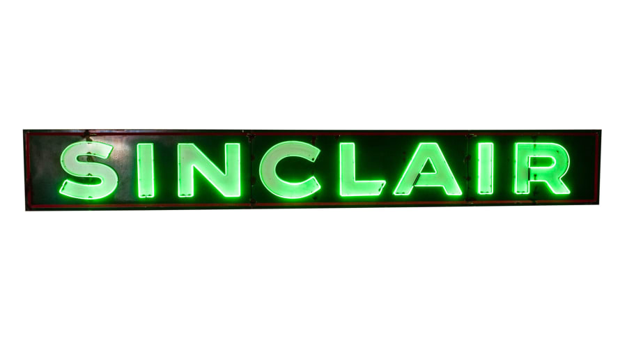 Sinclair Single-Sided Porcelain Neon Sign for Sale at Auction - Mecum ...