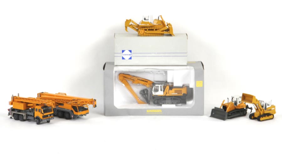 Liebherr Model Tractors And Cranes Lot Of 6 at The Toy Auction 2014 as ...