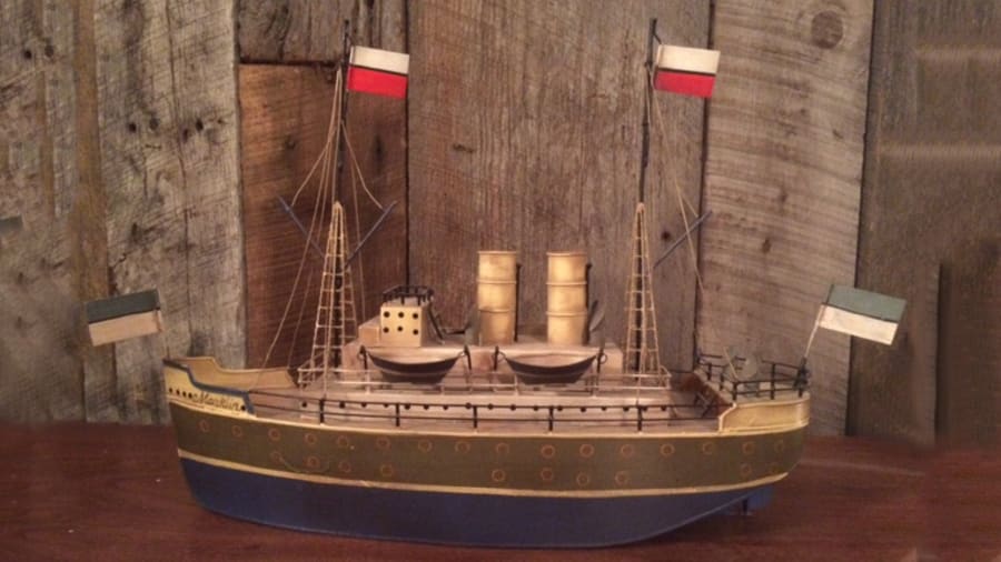 Marlin Ship Large Tin Ship 21x13 for Sale at Auction - Mecum Auctions