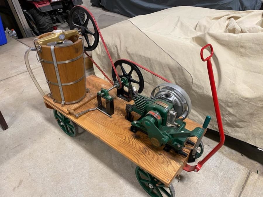 Antique Maytag Engine And 8-quart Country Ice Cream Maker for Sale at ...