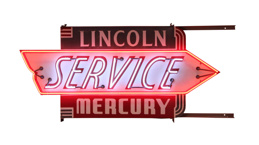 Lincoln Mercury Service 72x34x15 at The Walker Sign Collection 2015 as ...