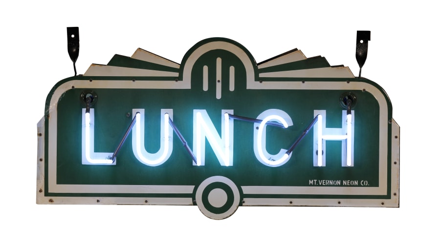 Lunch 46x22x13 at The Walker Sign Collection 2015 as S121 - Mecum Auctions