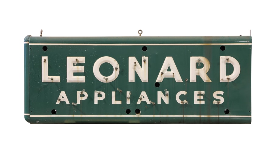 Leonard Appliances 72x28x11 at The Walker Sign Collection 2015 as S242 ...