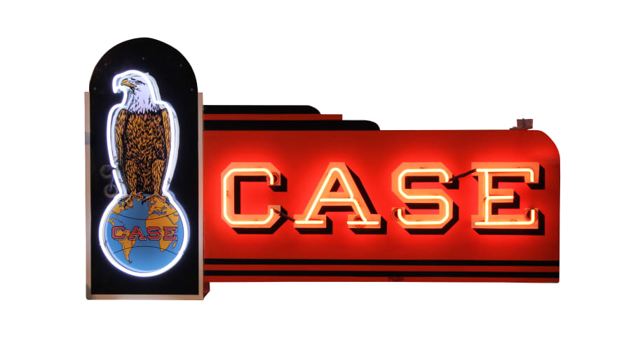 Case Tractor 72x40x17 at The Walker Sign Collection 2015 as F43 - Mecum ...