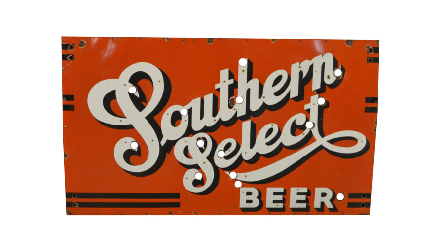 Southern Select Beer 72x42 at The Walker Sign Collection 2015 as F131 ...