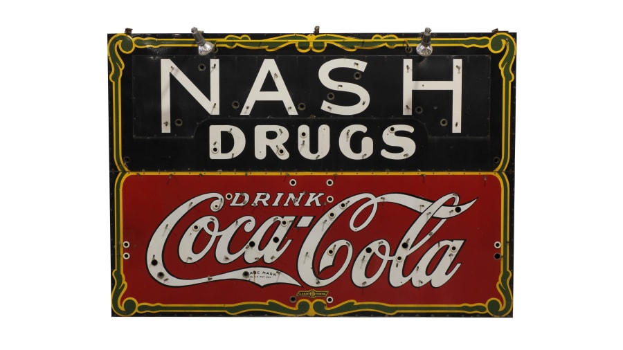 Nash Drugs Coca-Cola 120x72x10 at The Walker Sign Collection 2015 as ...