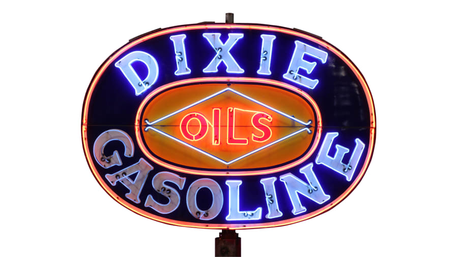 Dixie Gasoline Oils 120x84x17 at The Walker Sign Collection 2015 as S91 ...