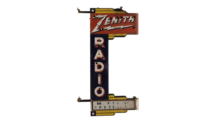 Zenith Radio 48x107x11 for sale at The Walker Sign Collection 2015 as ...