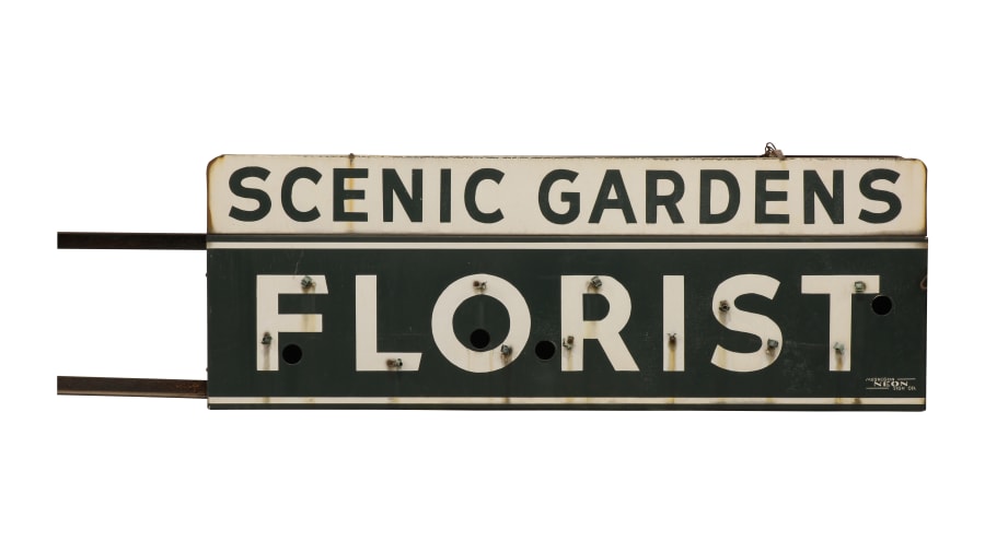 Scenic Gardens Florist 60x21x10 at The Walker Sign Collection 2015 as ...