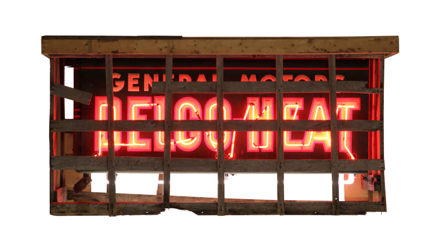General Motors Delco Heat 72x28x15 at The Walker Sign Collection 2015 ...