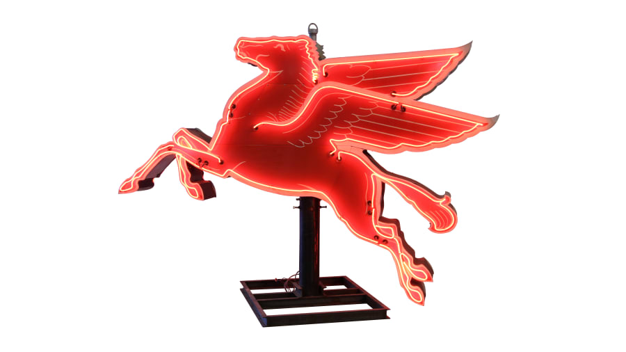 Mobil Pegasus 120x80x17 at The Walker Sign Collection 2015 as F44 ...