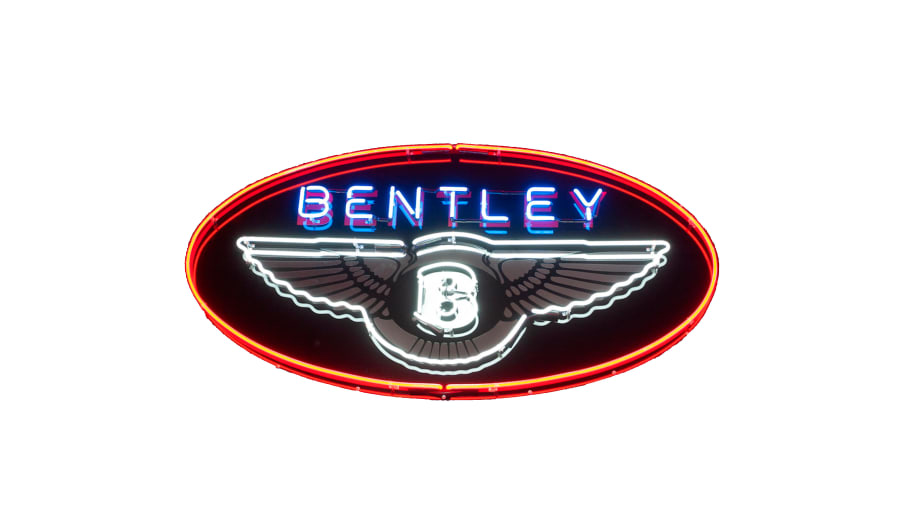 Bentley Single-Sided Neon Sign for Sale at Auction - Mecum Auctions