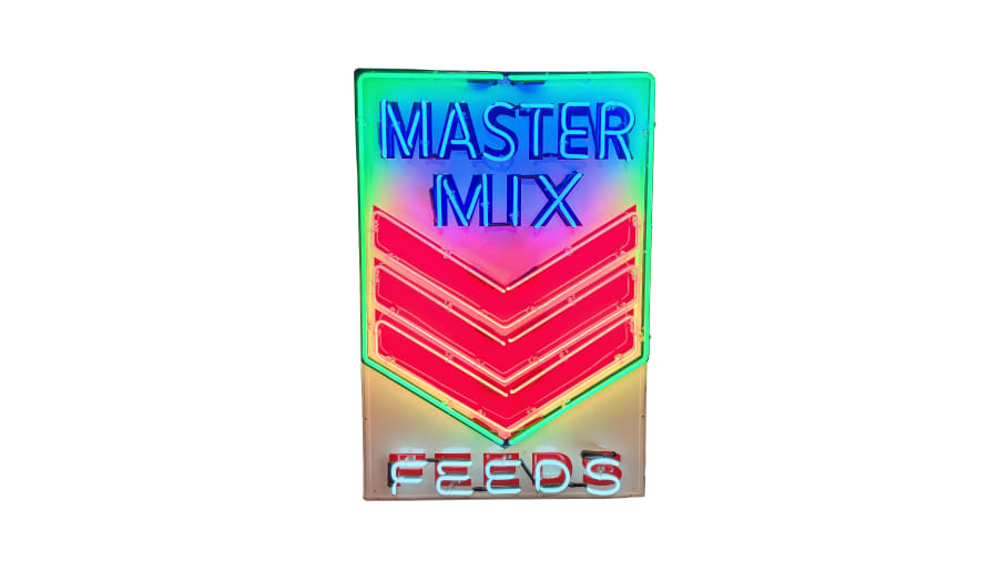 Master Mix Feeds Single-Sided Tin Neon Sign for Sale at Auction - Mecum ...