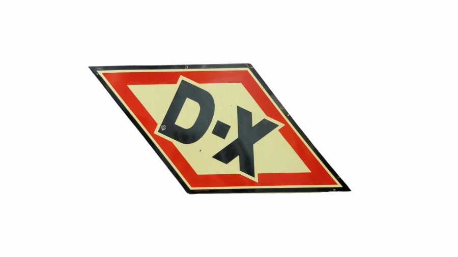 D-X Double-Sided Porcelain Sign at Gone Farmin' Spring Classic 2023 as ...