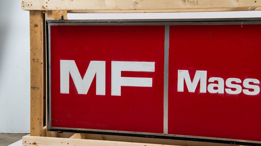Massey Ferguson Double-Sided Tin Sign for Sale at Auction - Mecum Auctions