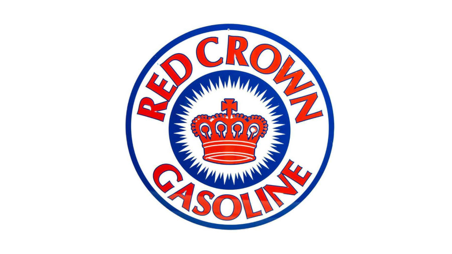 Red Crown Gasoline Single-Sided Tin Sign for Sale at Auction - Mecum ...