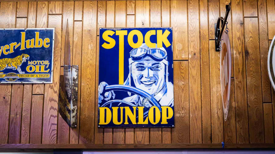 1930s Stock Dunlop Single-Sided Porcelain Sign for Sale at Auction ...