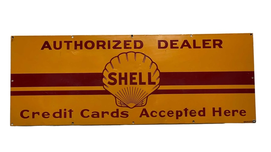 1930s Shell Single-Sided Porcelain Sign for Sale at Auction - Mecum ...