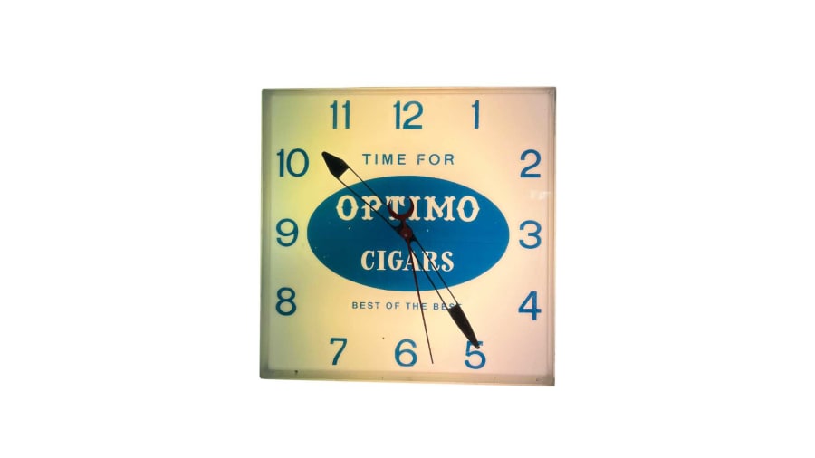Optimo Cigar Light-up Clock for Sale at Auction - Mecum Auctions