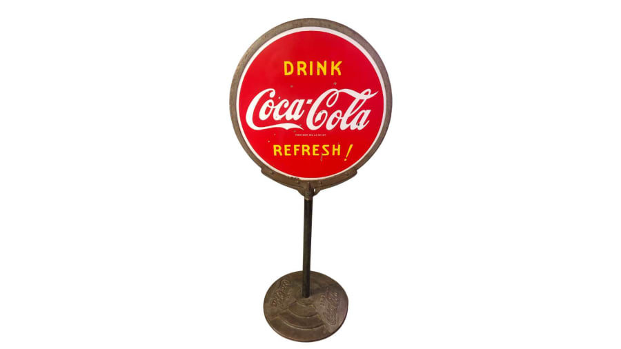 Coca-Cola Double-Sided Porcelain Lollipop Sign for Sale at Auction ...