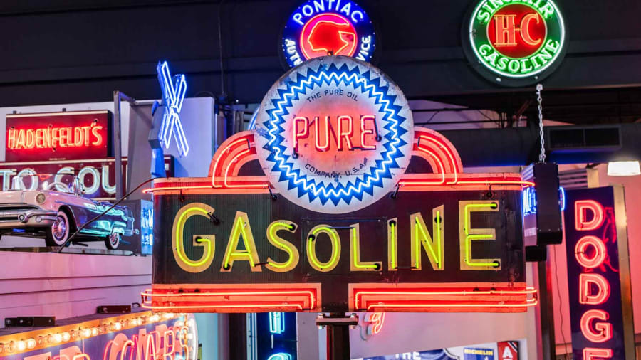 Pure Gasoline Double-Sided Double-Bullnose Neon Sign for Sale at ...