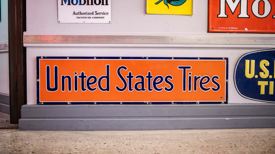 United States Tires Single-Sided Porcelain Sign for Sale at Auction ...