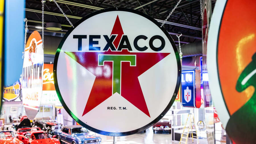 1959 Texaco Double-Sided Porcelain Sign for Sale at Auction - Mecum ...